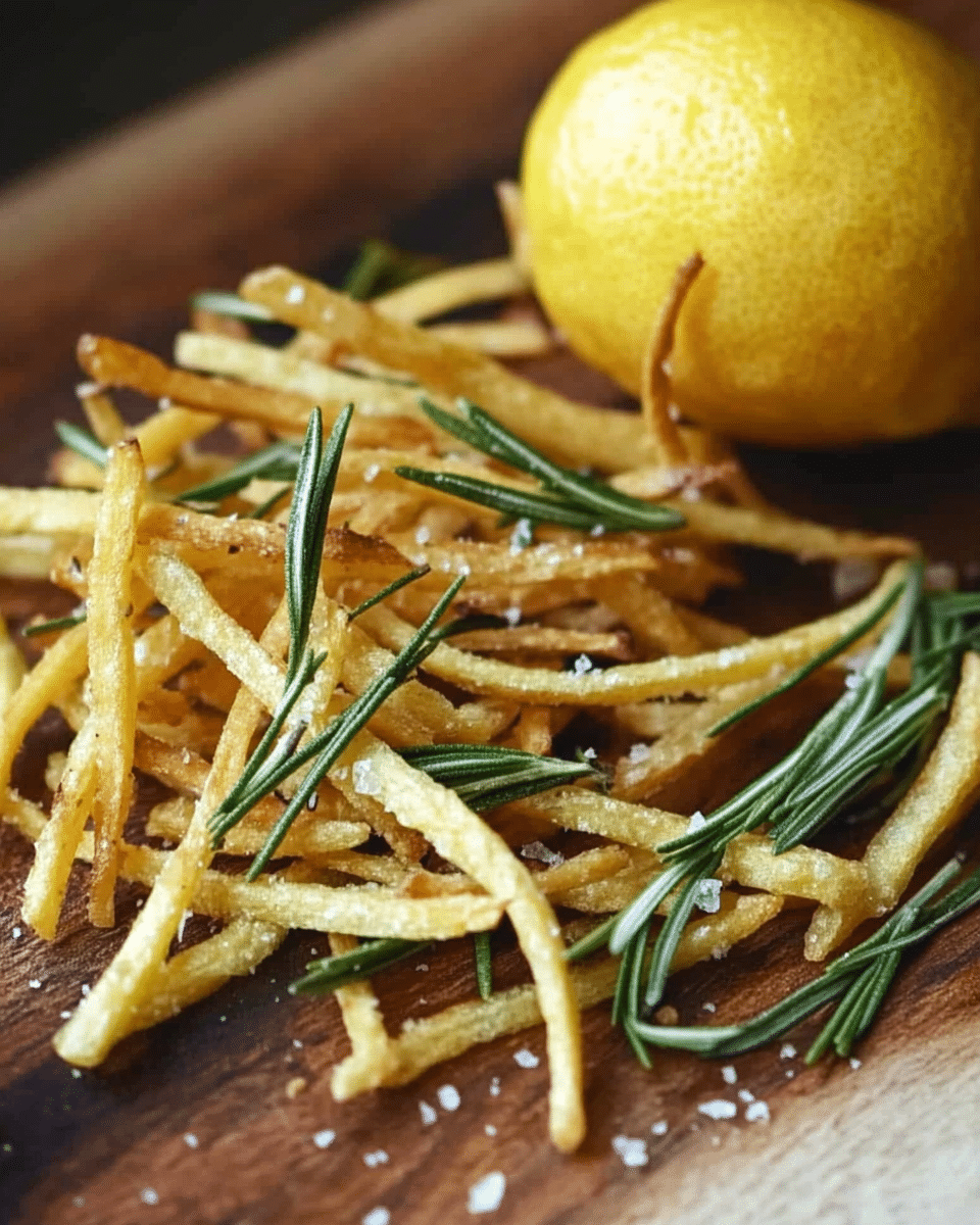 Fries with Lemon, Salt, and Rosemary - Sophia Recipes