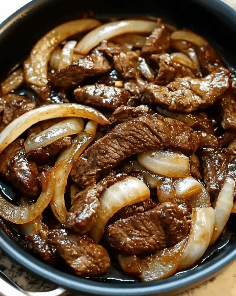 Quick and Easy Ginger Beef and Onion Stir Fry - Sophia Recipes