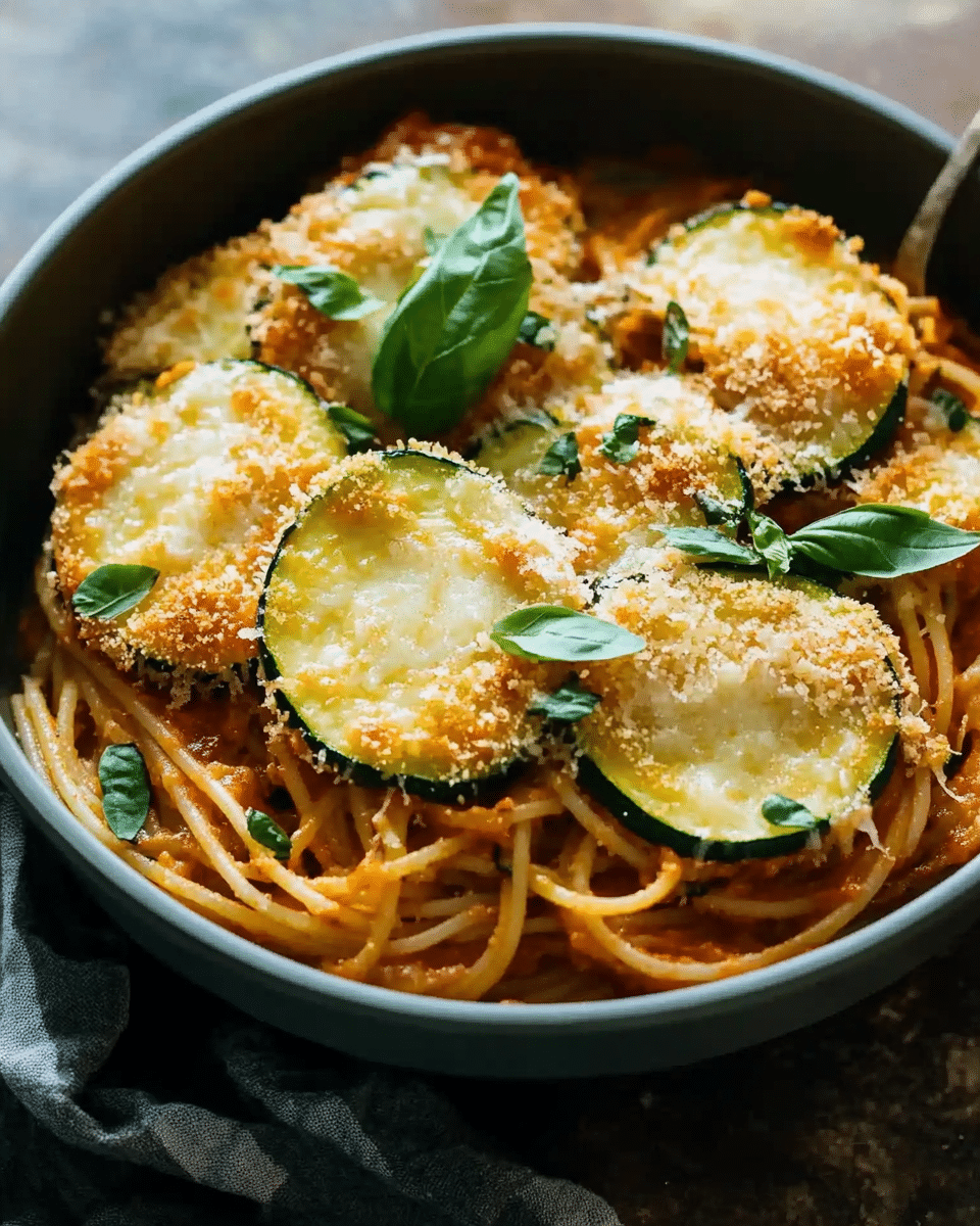 Spaghetti with Crispy Zucchini - Sophia Recipes