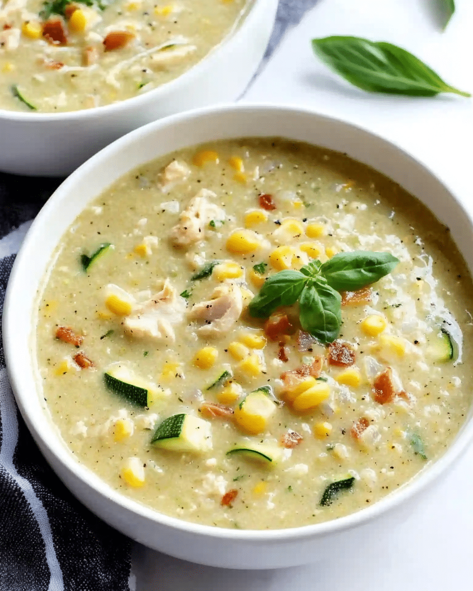 Corn and Zucchini Chowder - Sophia Recipes