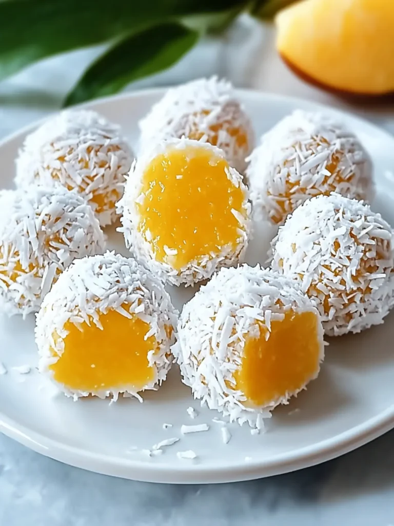 Coconut Mango Bliss Balls: Your New Favorite Tropical Treat - Sophia ...