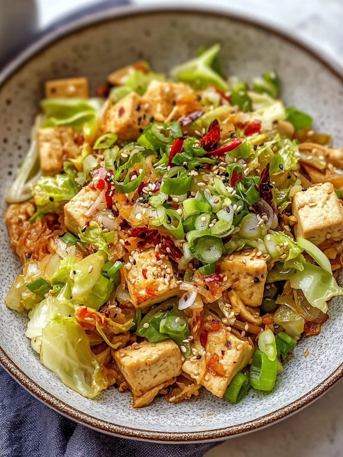 Tofu Cabbage Stir Fry: A Flavor-Packed Weeknight Delight - Sophia Recipes