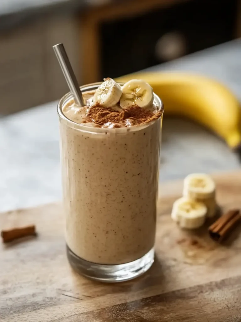 Gut Health Banana Cinnamon Digestive Smoothie Bliss - Sophia Recipes