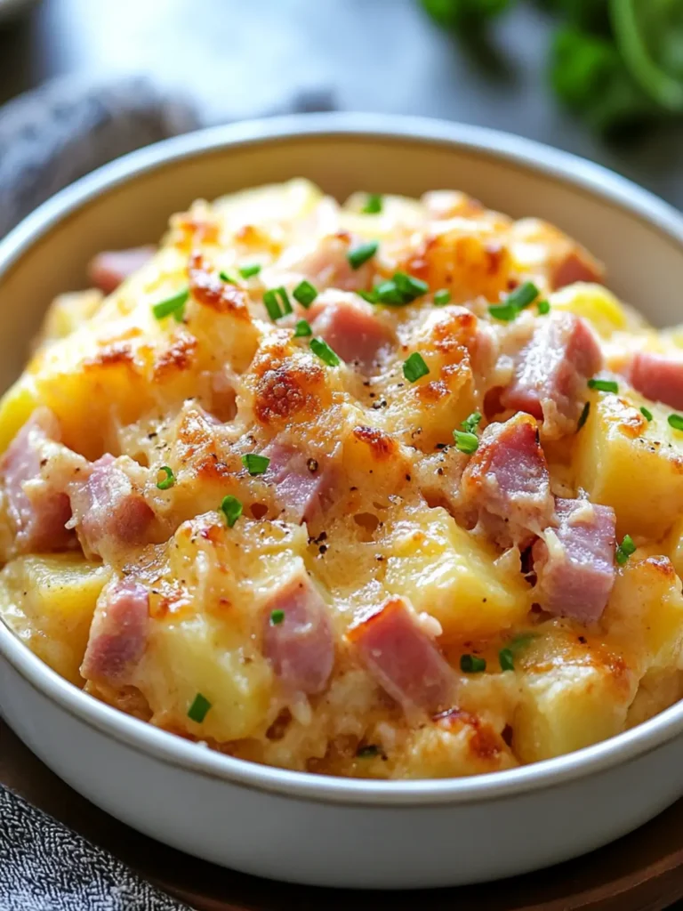 Savor This Crockpot Ham and Potato Casserole Delight - Sophia Recipes